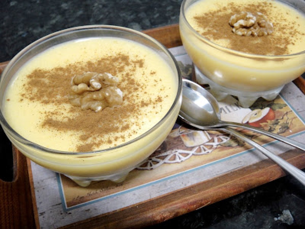 Receta de natillas con canela y vainilla