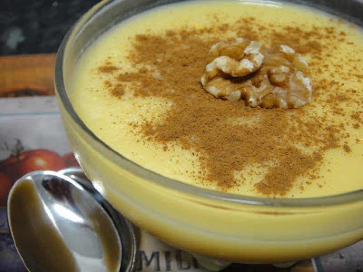 Receta de natillas con canela y vainilla