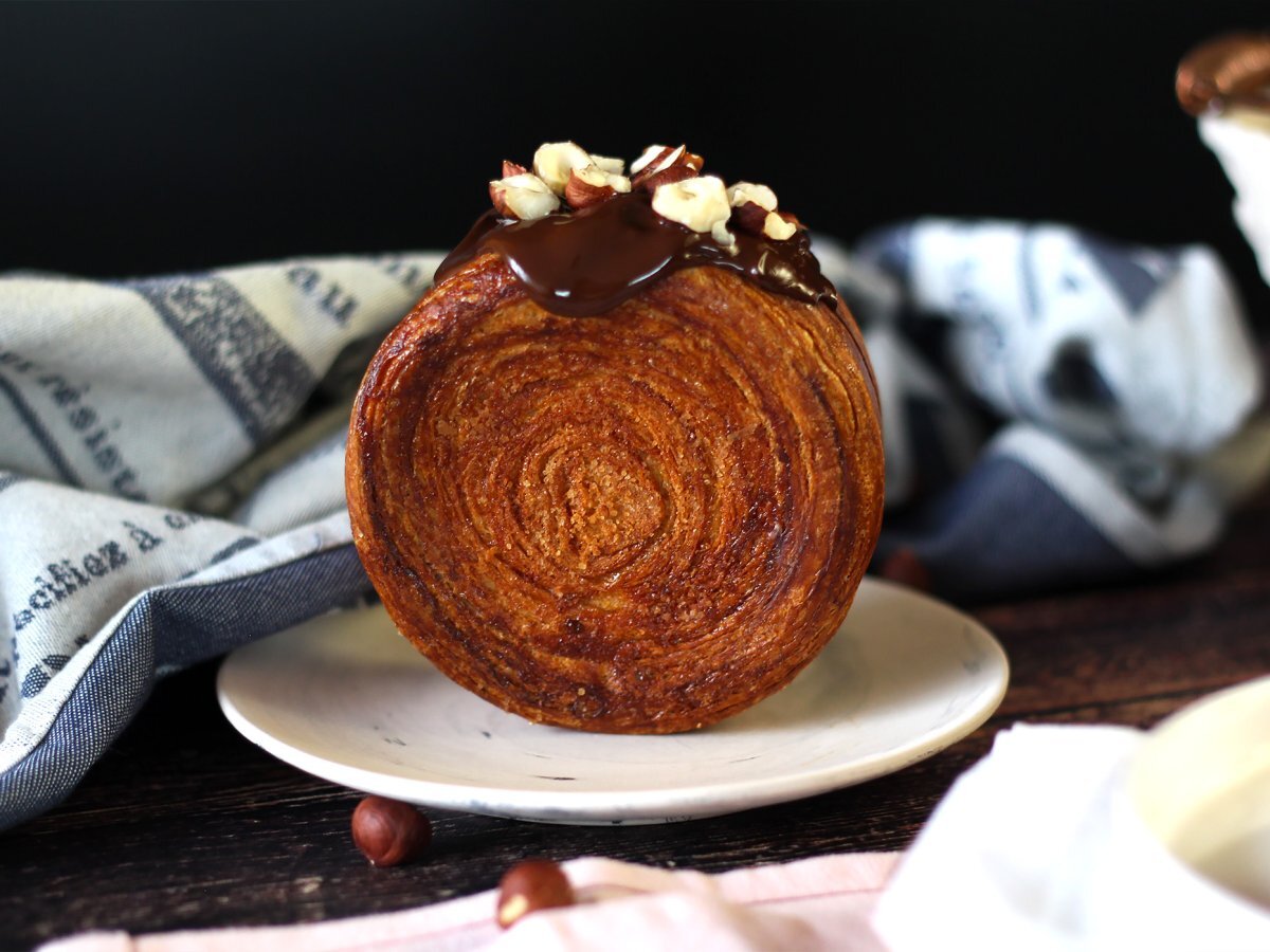 Receta fácil del new york roll, el croissant redondo