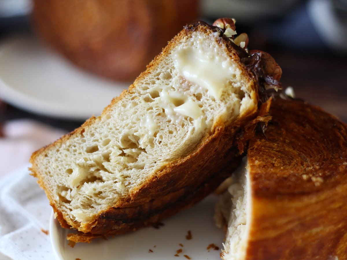 Receta fácil del new york roll, el croissant redondo