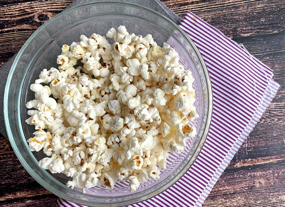 Receta: palomitas de maíz en microondas sin aceite