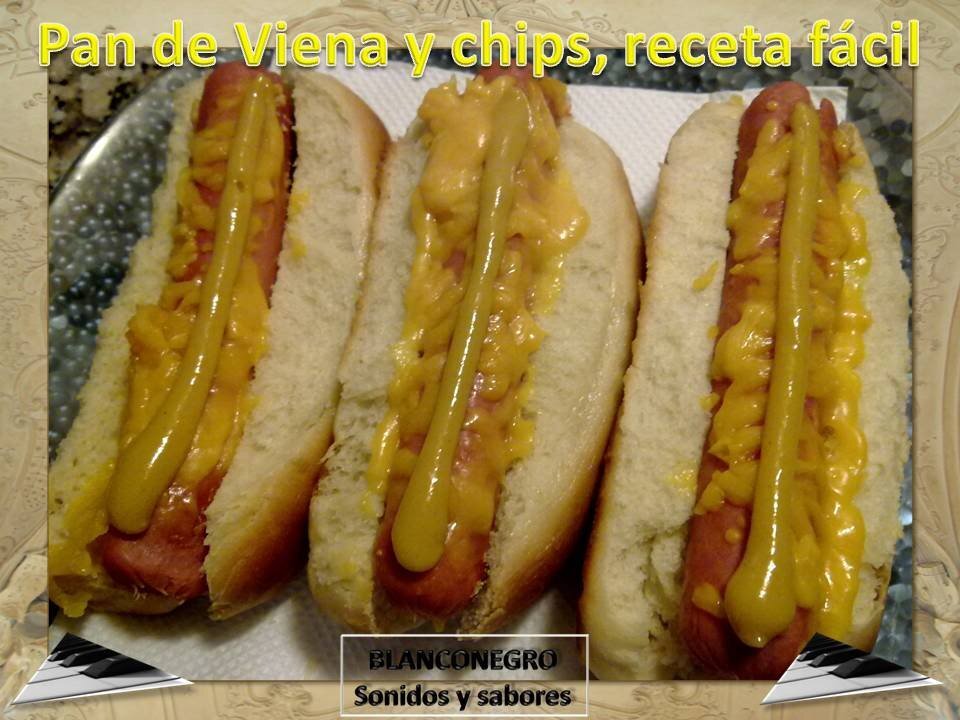 Receta de pan de viena y chips