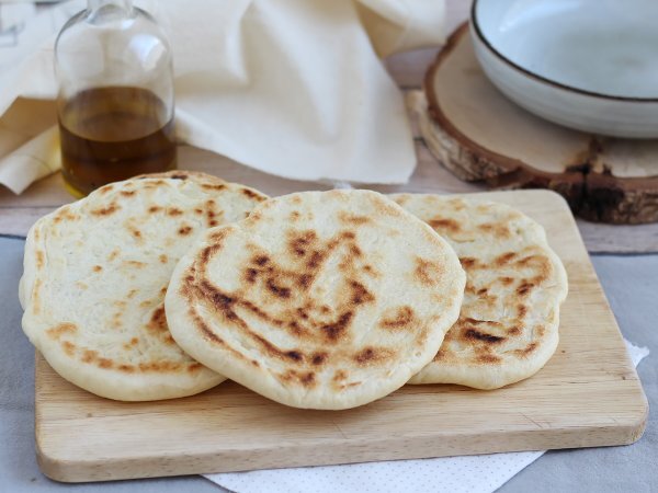 Receta de pan pita en sartén