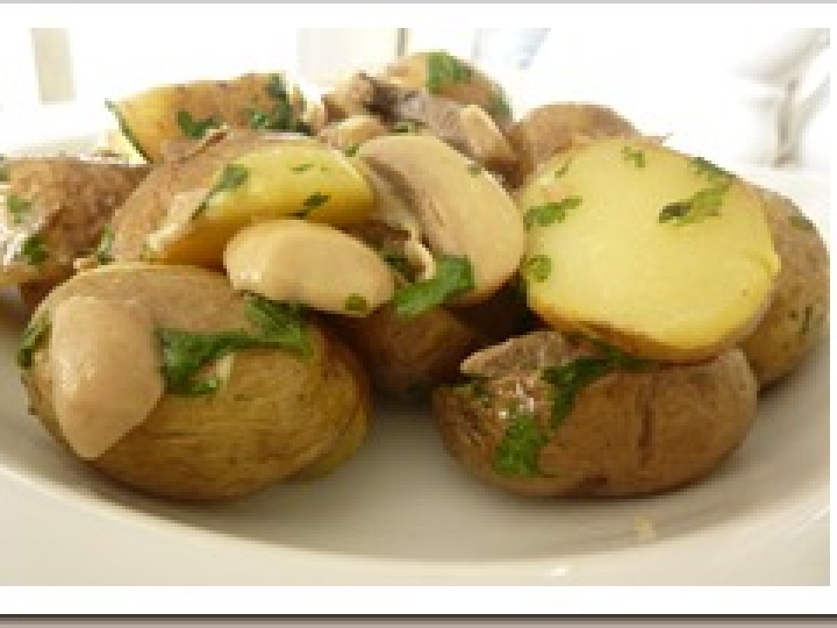Receta de papas salteadas con hongos y perejil