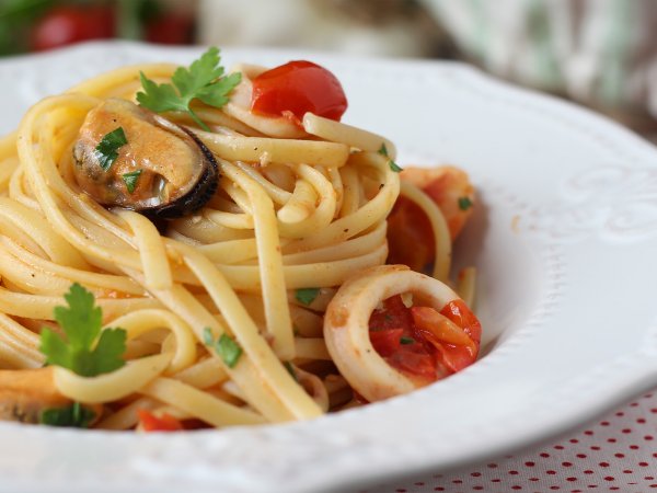 Receta de pasta con mariscos, pasta ai frutti di mare