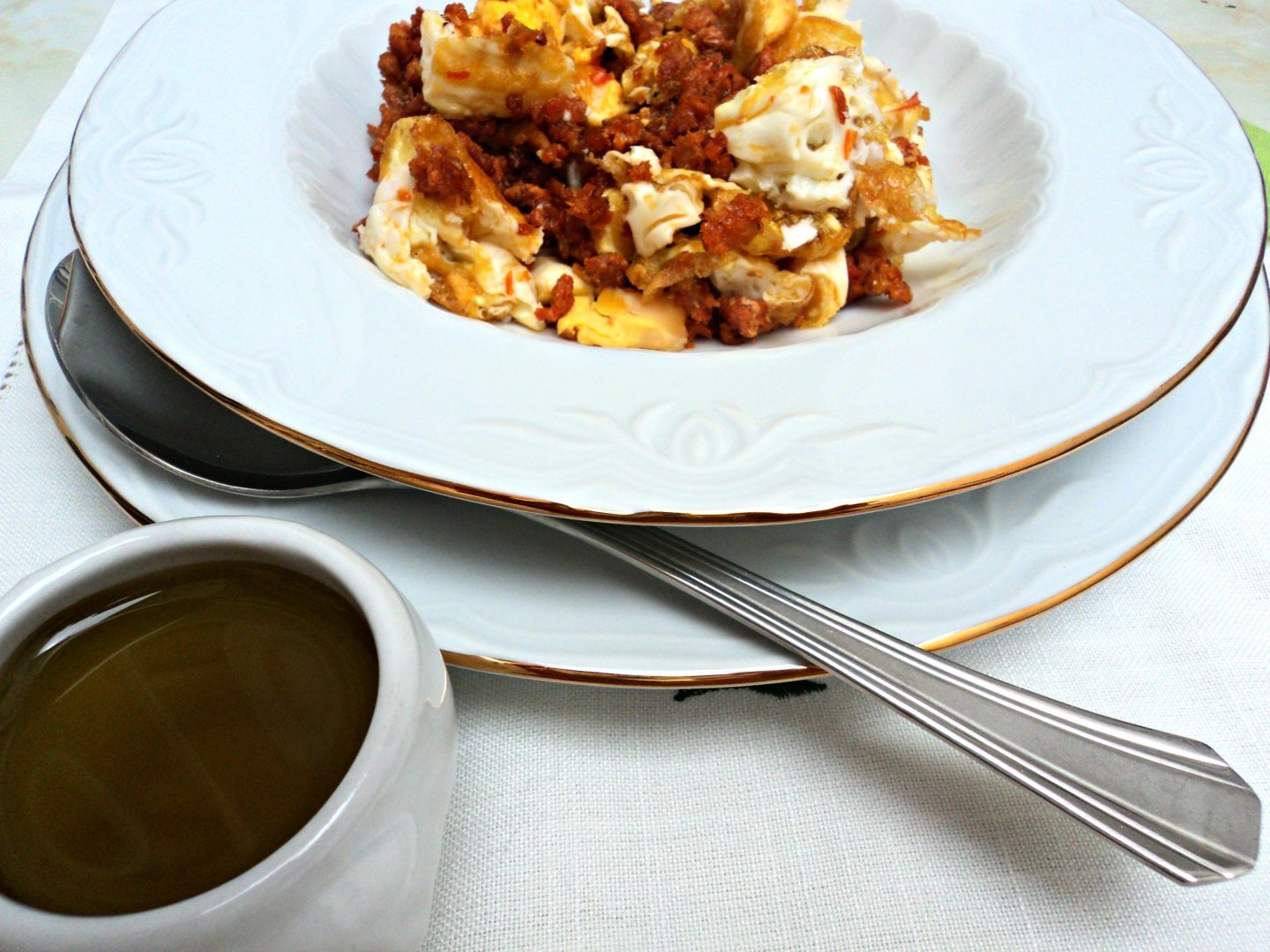 Receta de pasta con masa de chorizo al huevo sin pasta