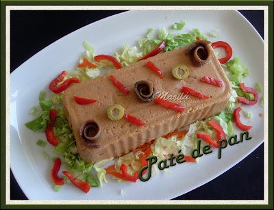 Receta de paté de pan