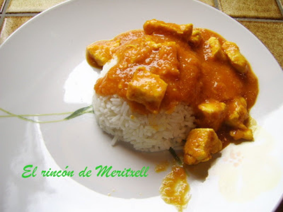 Receta de pechugas de pollo con salsa de coco y curry