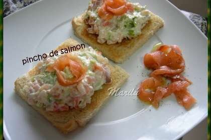 Receta de pinchos de salmón fácil y saludable