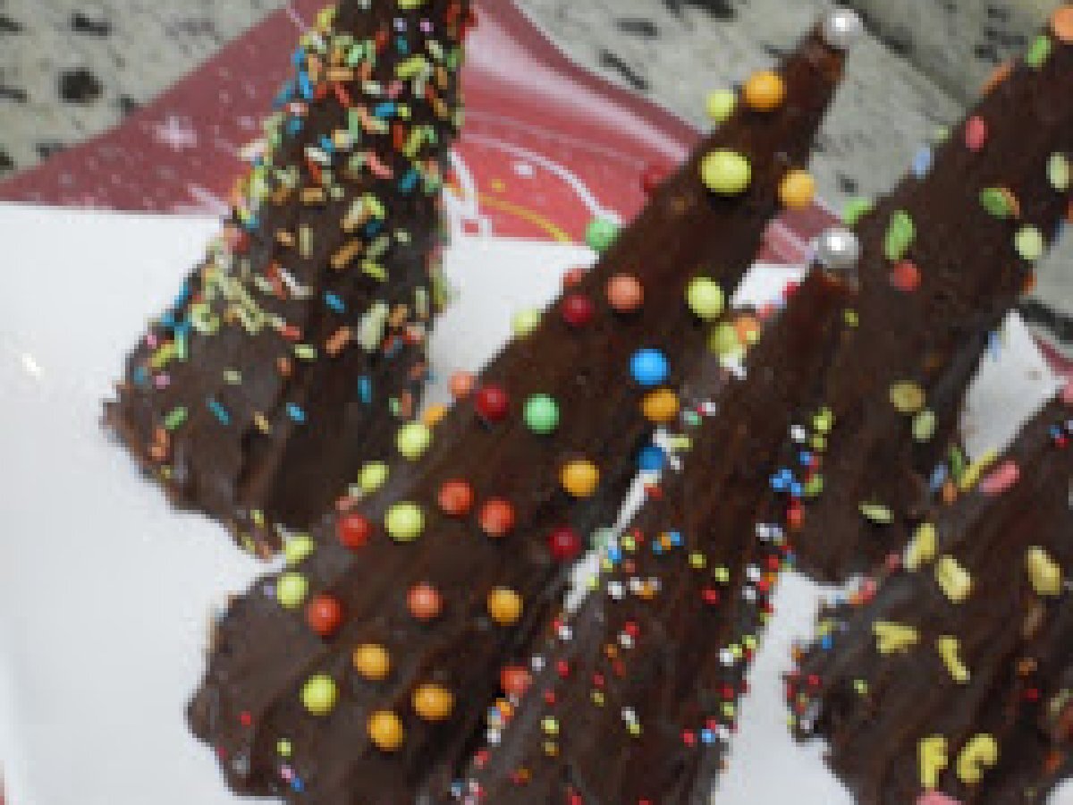 Receta de pinos de chocolate