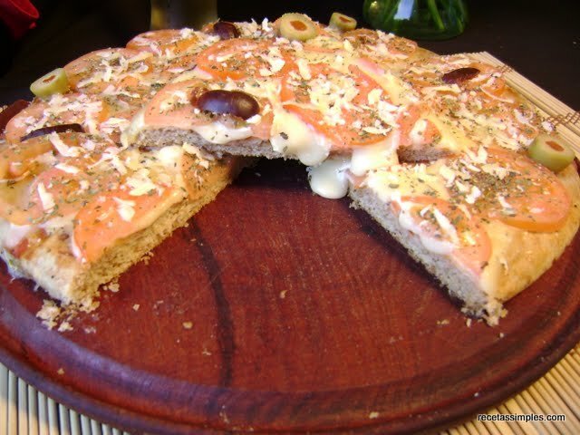 Receta de pizza de harina integral