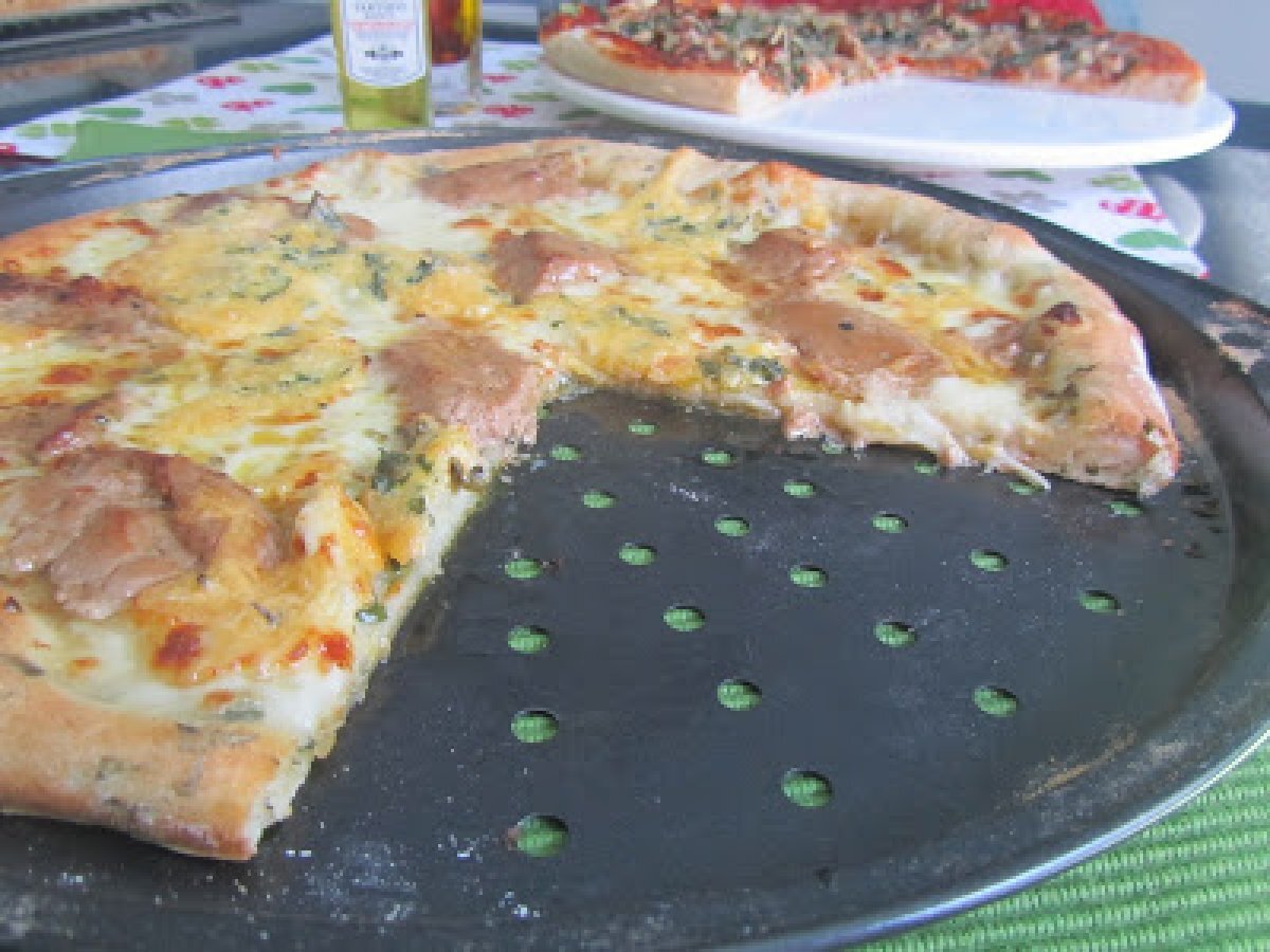 Receta de pizza modo mio