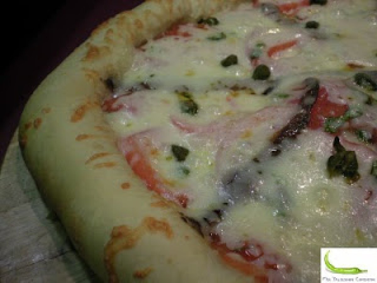 Receta de pizza romana