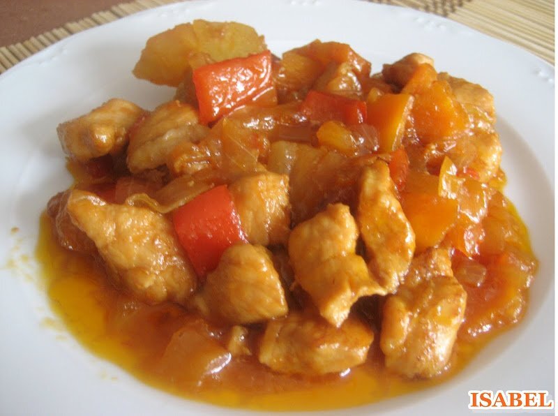 Receta de pollo agridulce fácil y deliciosa