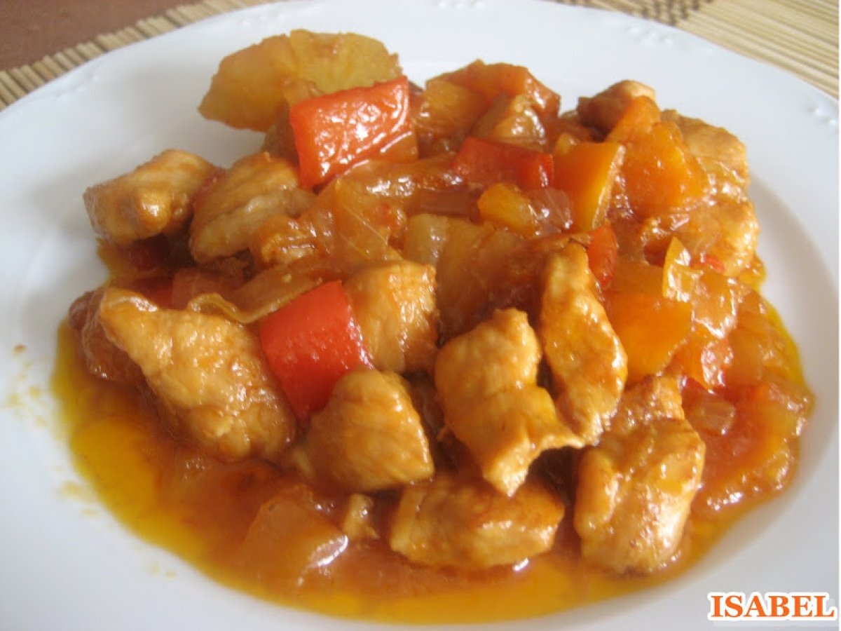 Receta de pollo agridulce fácil y deliciosa