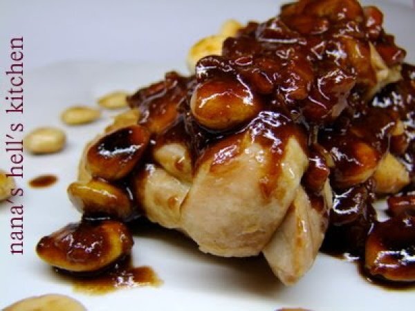 Receta de pollo agridulce italiano con pasas fácil