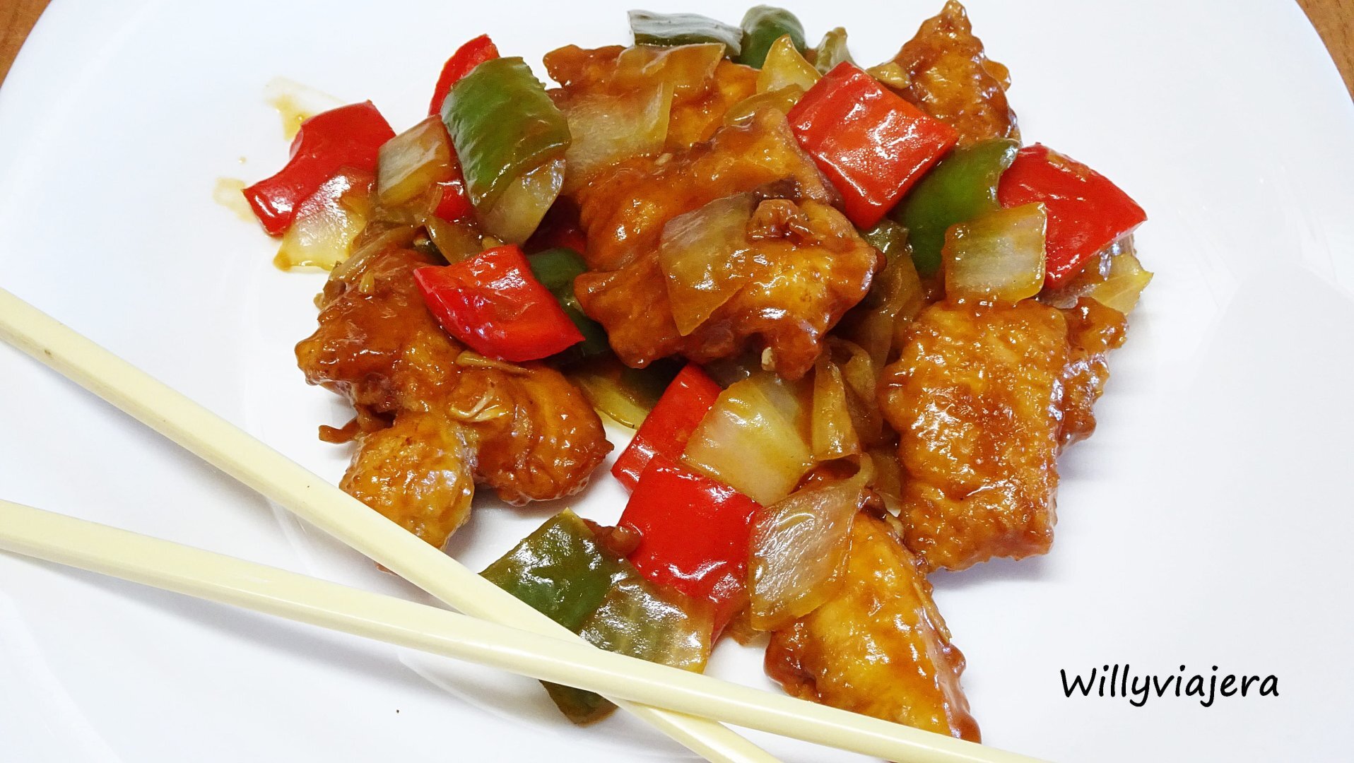 Receta de pollo agridulce chino