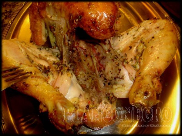 Receta de pollo al horno jugoso