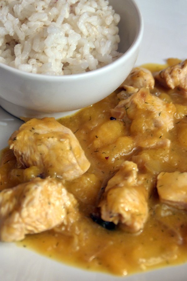 Receta de pollo al mango fácil y deliciosa