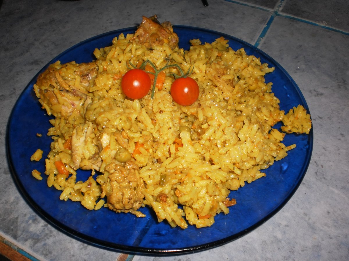Pollo con arroz al curry - Receta Petitchef