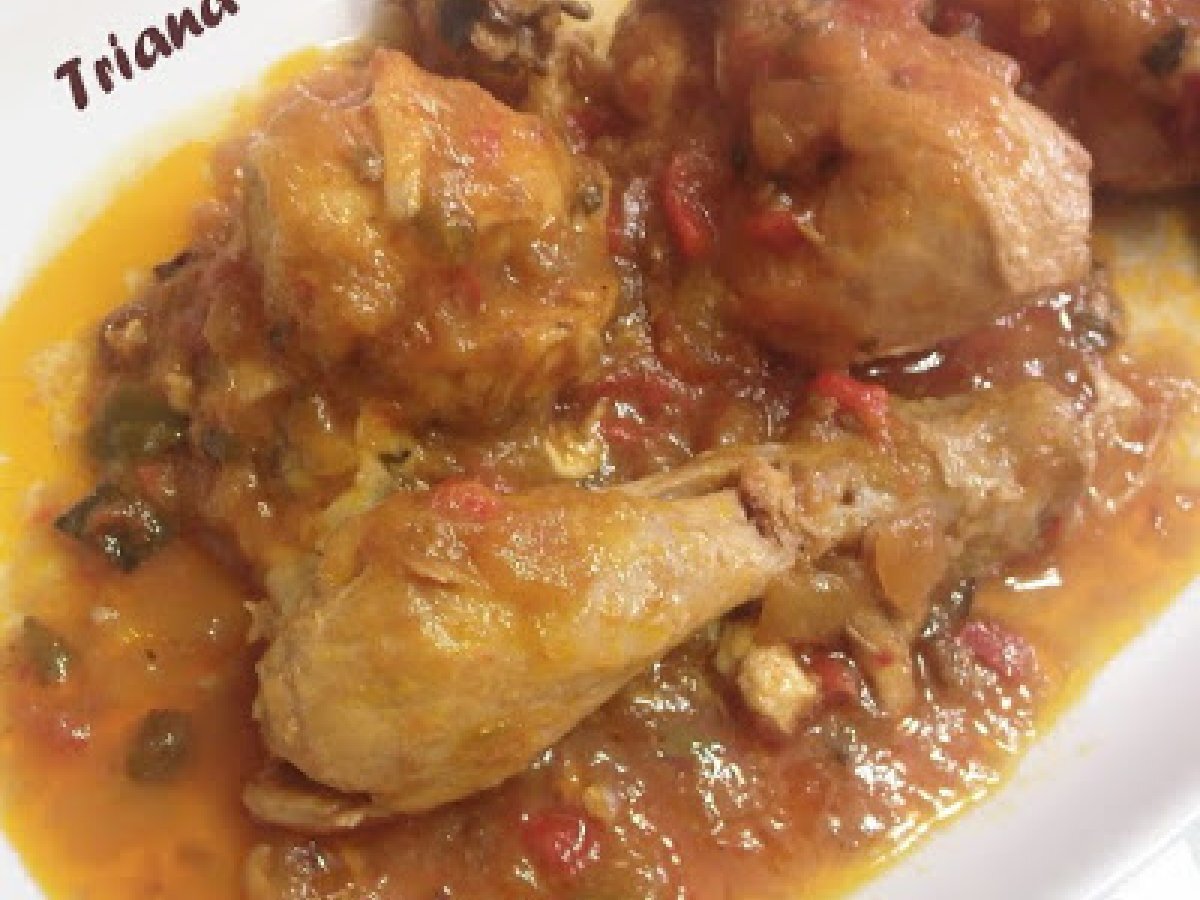 Receta de pollo con pisto de verduras