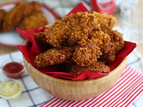 Receta de pollo crujiente como en kfc