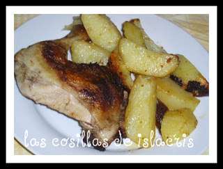 Pollo l´ ast con patatas - Receta Petitchef