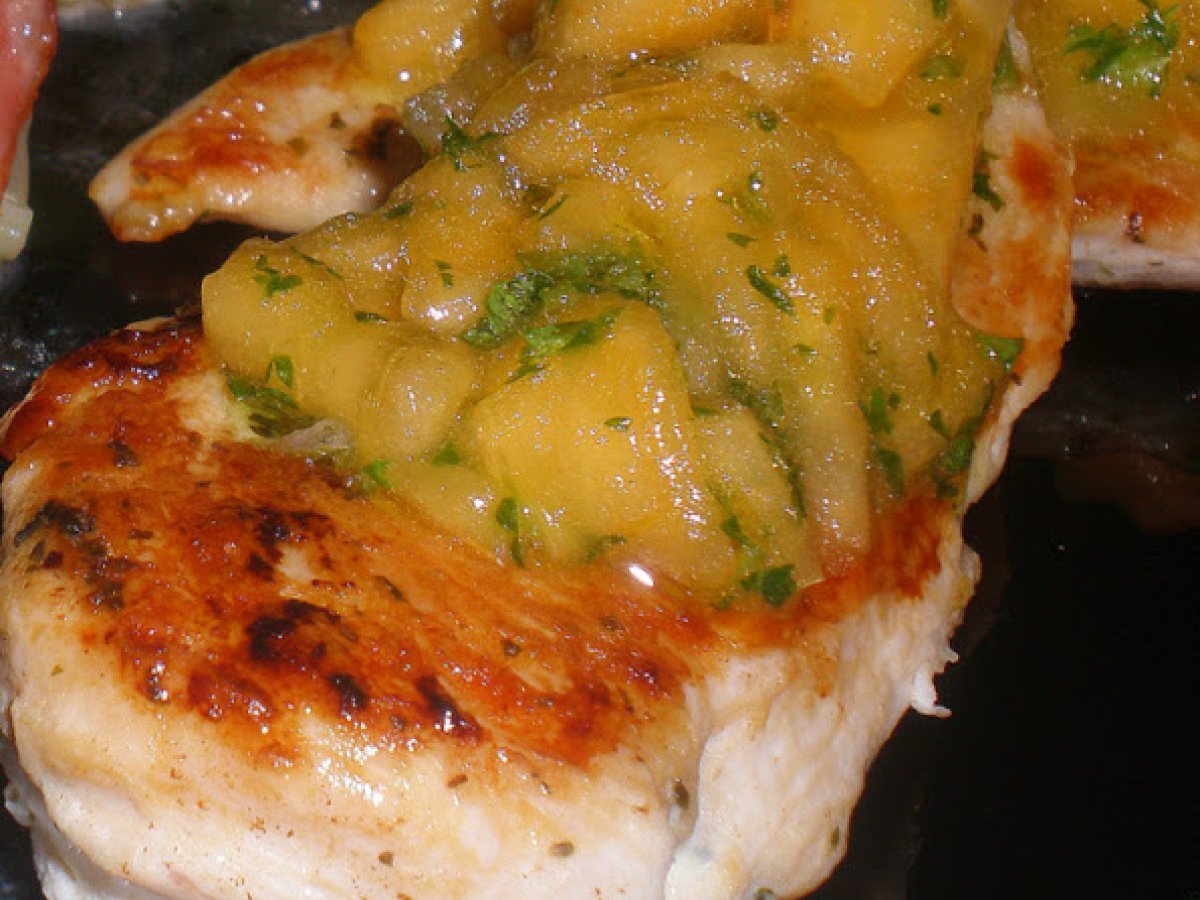 Receta de pollo con salsa de mango