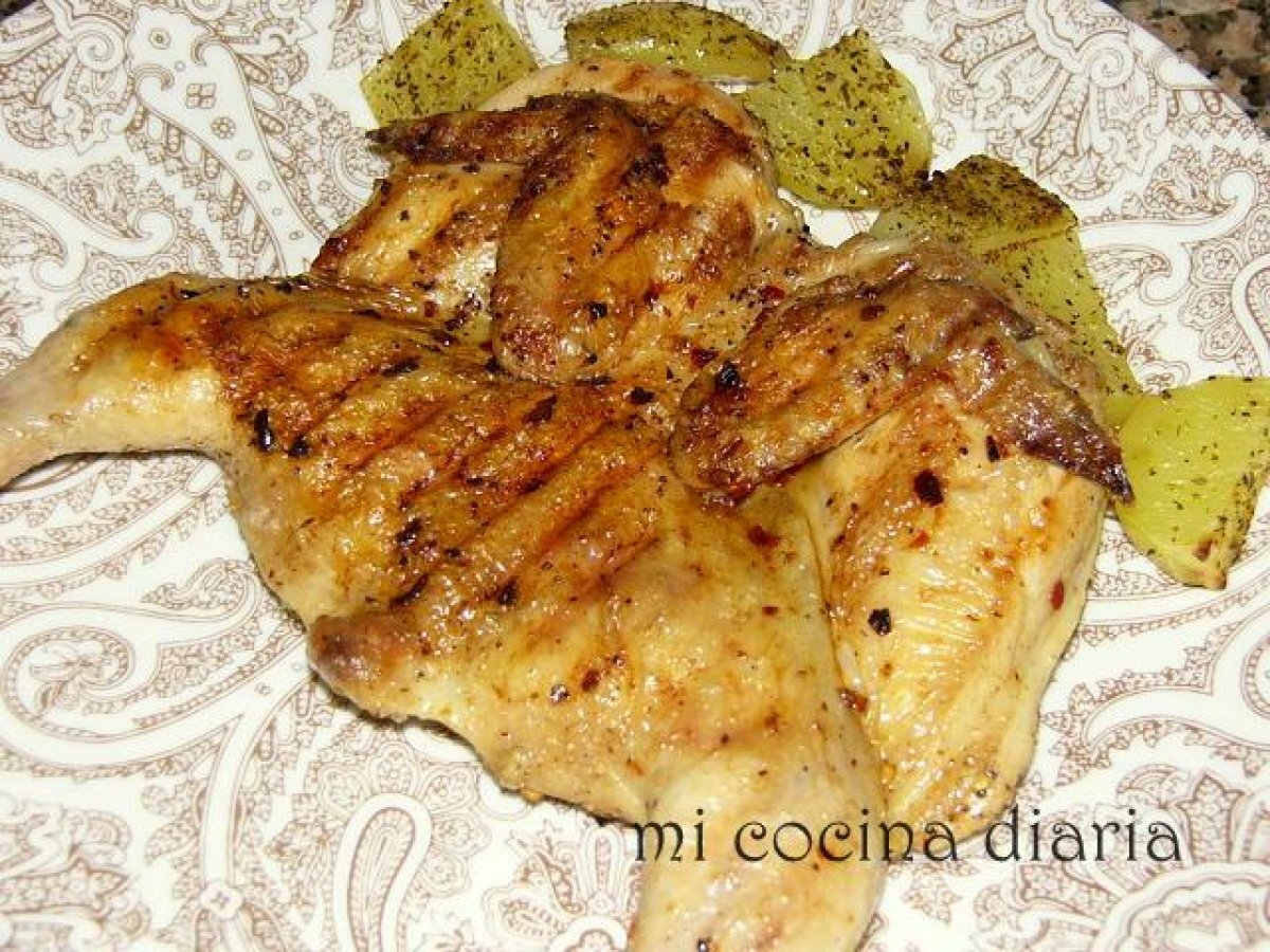 Receta de pollo tabaka