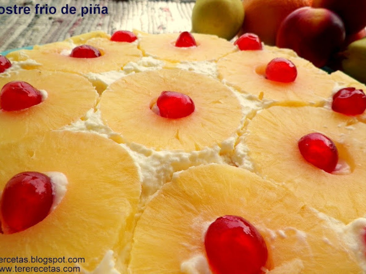 Postre frío de piña. - Receta Petitchef