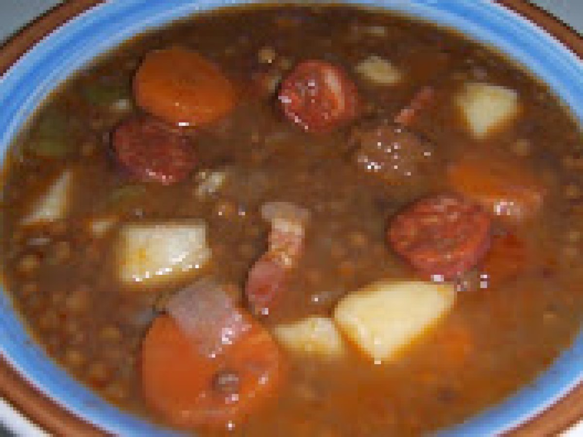 Receta de potaje de lentejas fácil y saludable