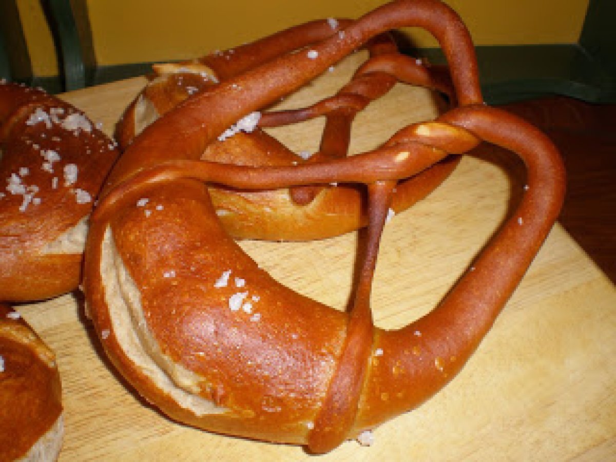Receta de pretzels, pan alemán