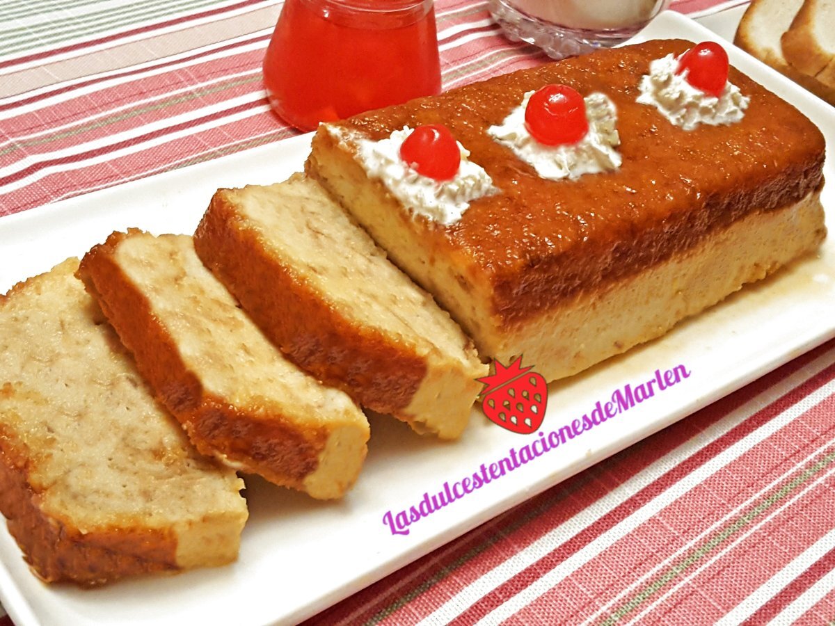 Receta de pudín de pan y leche condensada