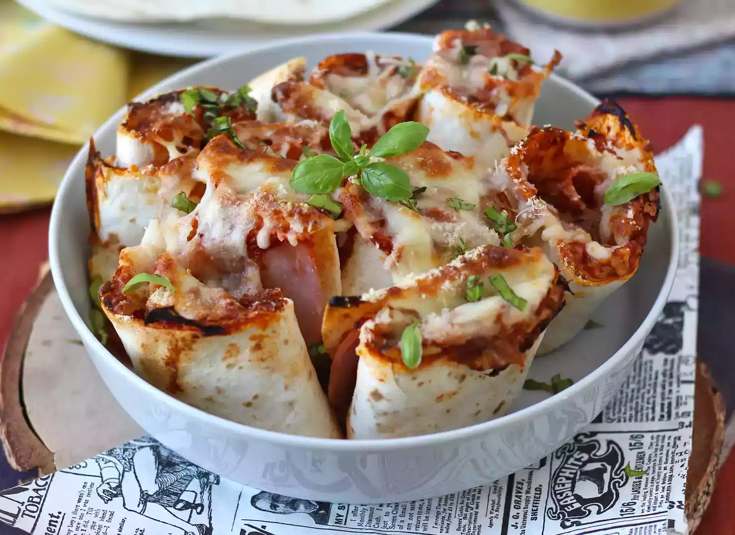 Receta: rollitos de trigo con sabor a pizza para compartir