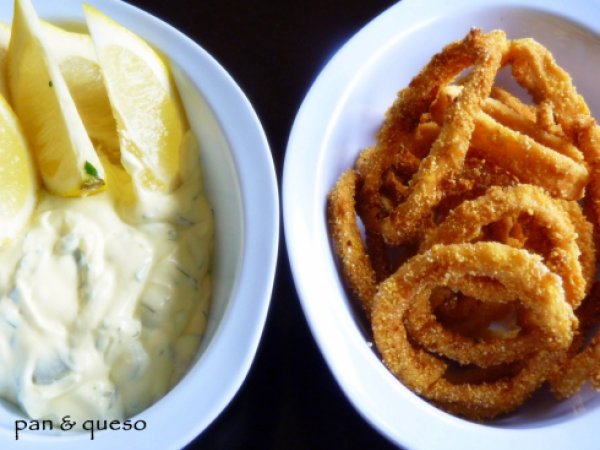 Receta de rabas fritas con tártara