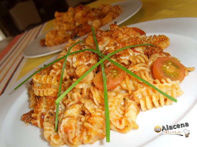 Receta de radiatori con chorizo