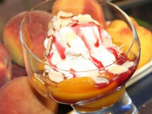 Recetas postre duraznos a la nieve - Receta Petitchef