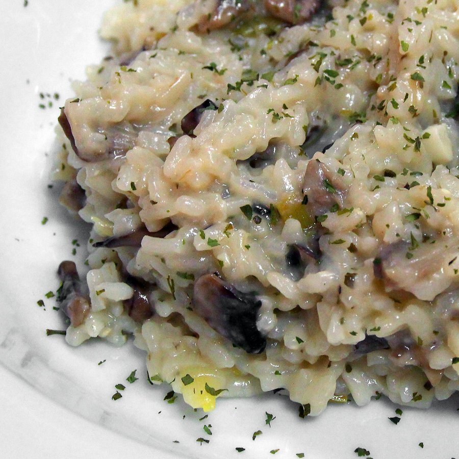 Receta de risotto de setas y ajetes fácil y delicioso