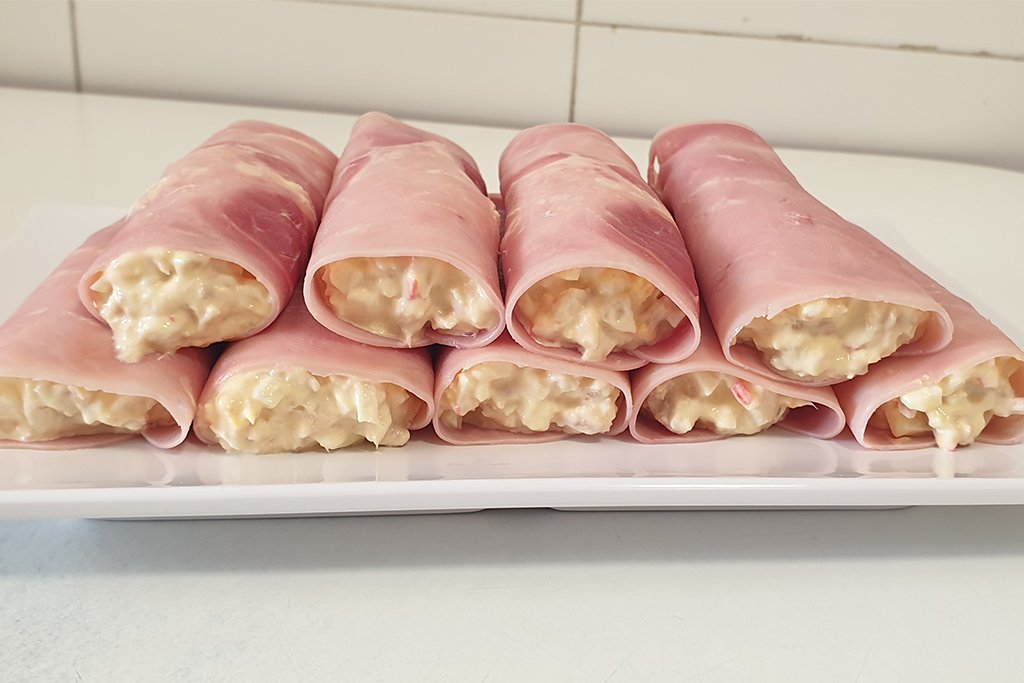 Rollitos de jamón york - Receta Petitchef