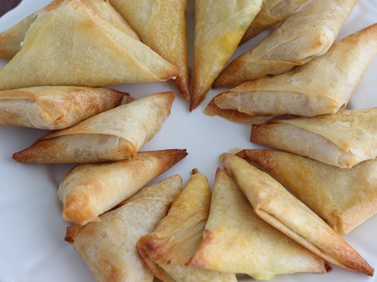Receta de samosas de manzana y canela