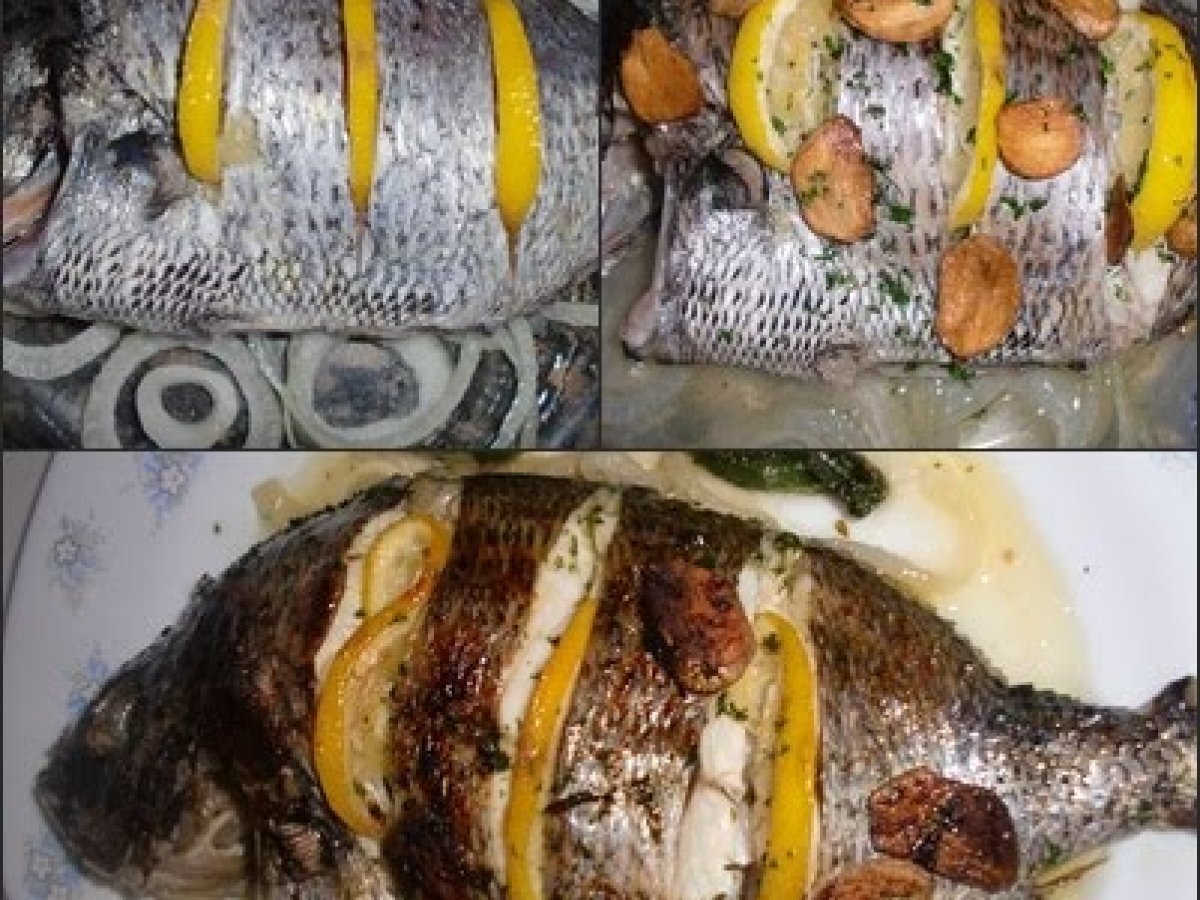 Receta de sargo al horno