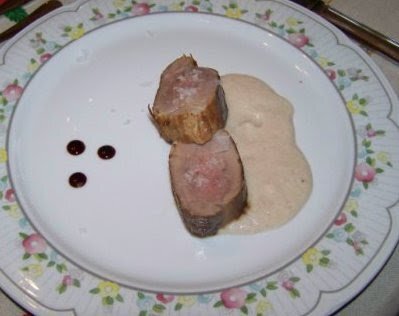 Solomillo con salsa de peras y nueces - Receta Petitchef