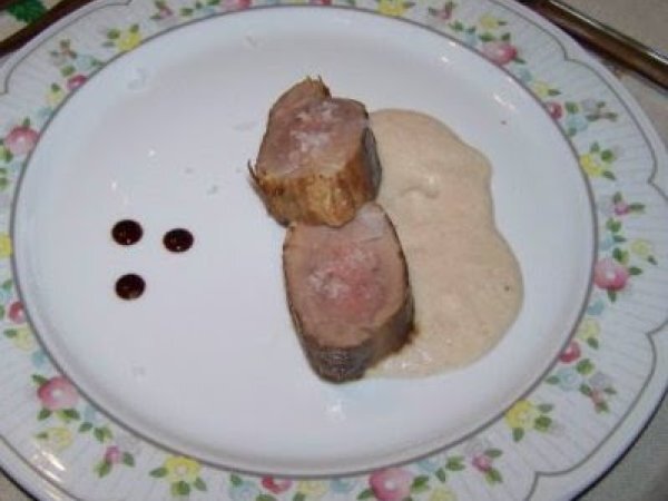 Solomillo con salsa de peras y nueces - Receta Petitchef