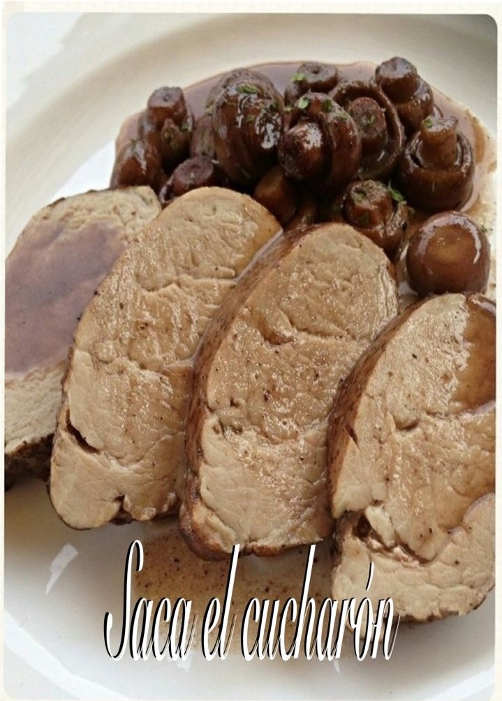 Receta de solomillo de cerdo asado al vino tinto