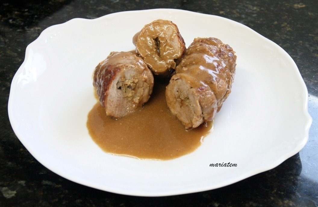 Solomillo relleno de nueces y queso - Receta Petitchef