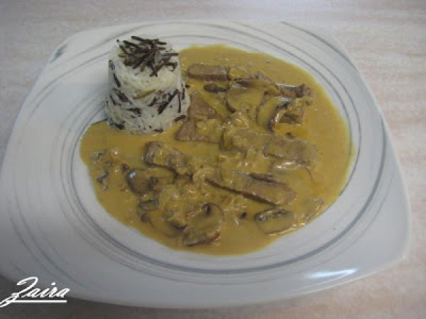 Receta de solomillo strogonoff fácil y deliciosa