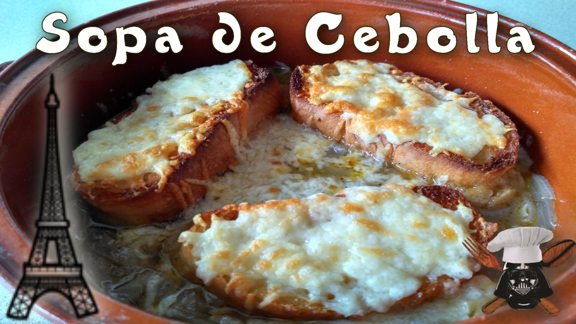 Receta de sopa de cebolla francesa