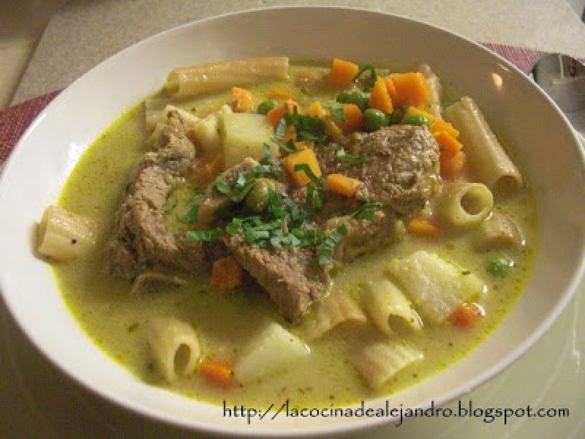 Sopa de maní... - Receta Petitchef