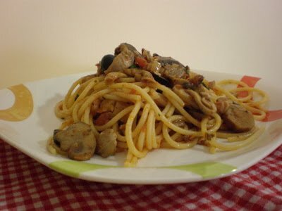 Spaghetti a la boscaiola (boscaiola spaghetti)