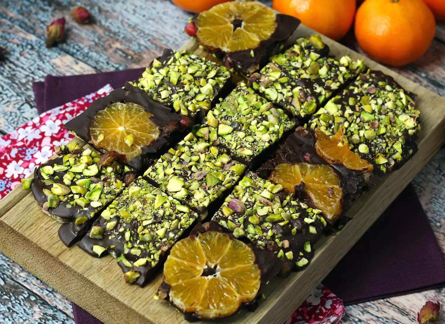 Tableta de chocolate con pistacho y mandarina, ¡el dulce perfecto para ...